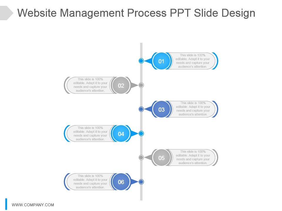 Website Management Process Ppt Slide Design