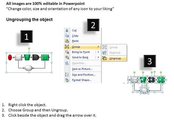 Flow Chart Process Loop PowerPoint Slides