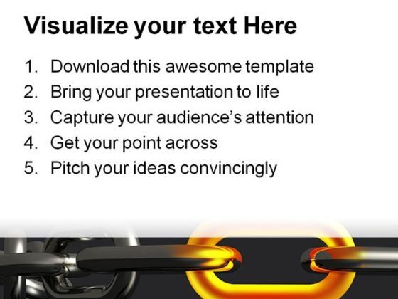 Hot Link Interent PowerPoint Template 0910