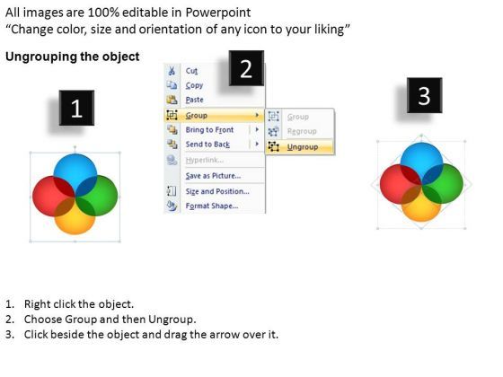 Powerpoint Slide Graphic Four Overlapping Ppt Template