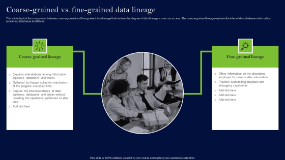 Data Lineage Methods Coarse Grained Vs Fine Grained Data Lineage Icons