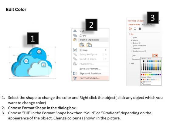 1 Cloud Computing Icons Within Each For Public Private Or Hybrid Computing Ppt Slides