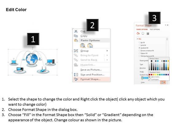 1 Global Communication With Interconnected Devices Connected To A Centralized Cloud Ppt Slides