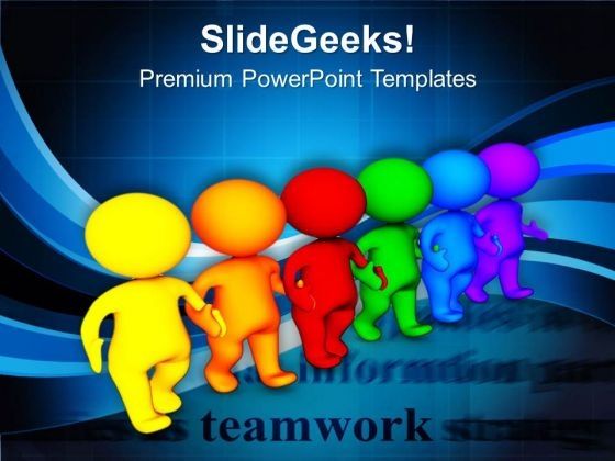 3d Colorful Business Teamwork PowerPoint Templates Ppt Backgrounds For ...