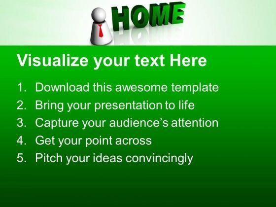 3d Home Business PowerPoint Templates And PowerPoint Themes 0812
