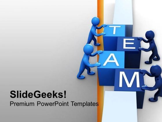 3d Man Team Teamwrok PowerPoint Templates Ppt Backgrounds For Slides 0413