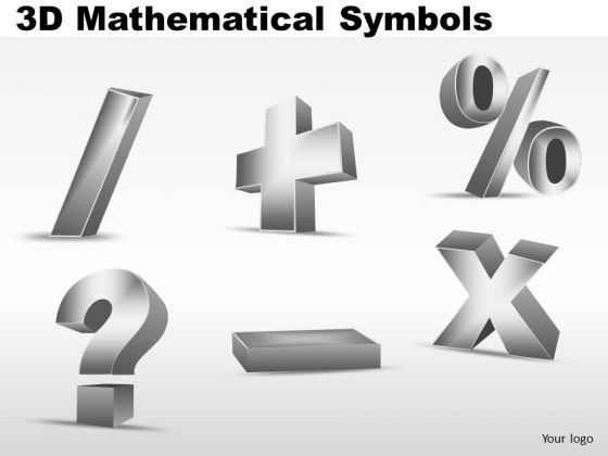 3d Mathematical Symbols Powerpoint Slides And Ppt Images