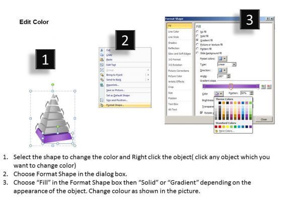 3d Pyramid Structre 7 Staged For Independent Process Ppt Business Plan