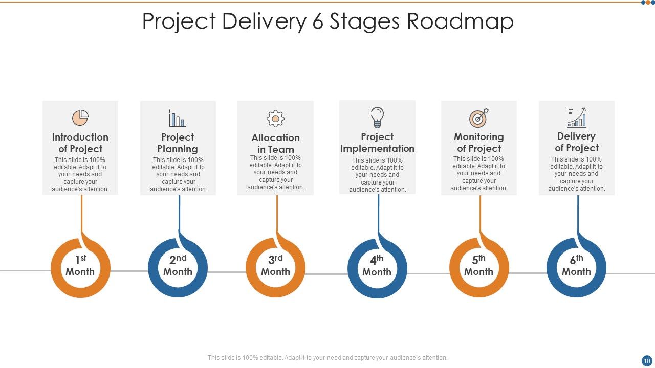 6 Stages Roadmap Ppt PowerPoint Presentation Complete With Slides
