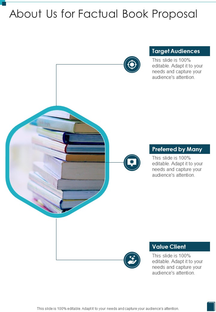 About Us For Factual Book Proposal One Pager Sample Example Document