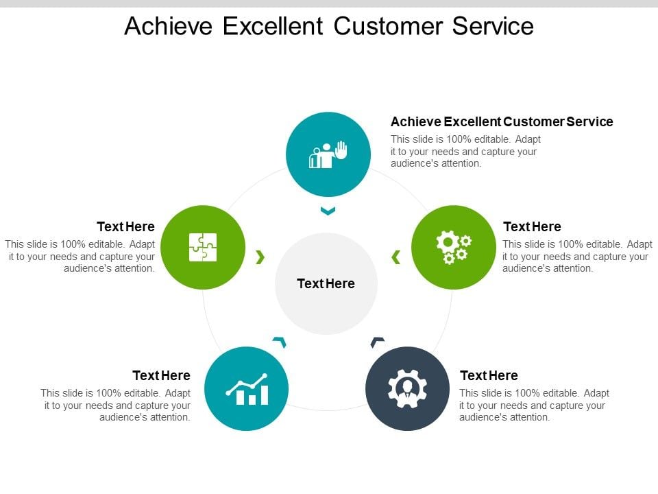Achieve Excellent Customer Service Ppt PowerPoint Presentation Ideas Slide Portrait Cpb