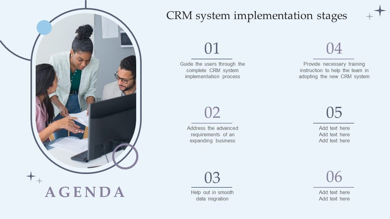 Agenda CRM System Implementation Stages Template PDF Agenda CRM System Implementation Stages Template PDF