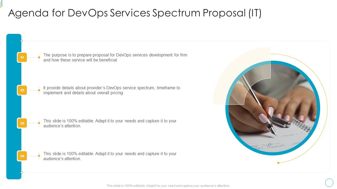 Agenda For Devops Services Spectrum Proposal It Guidelines Pdf