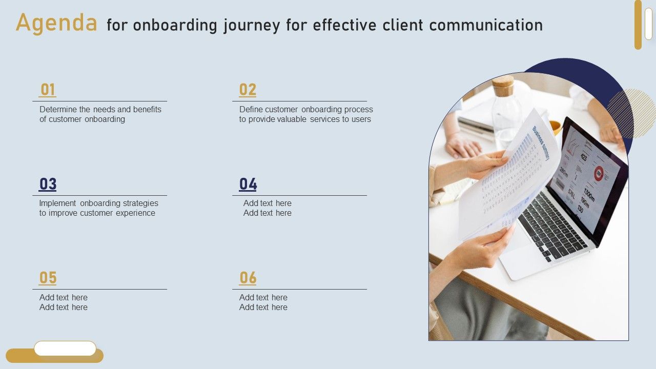Agenda For Onboarding Journey For Effective Client Communication Rules Pdf