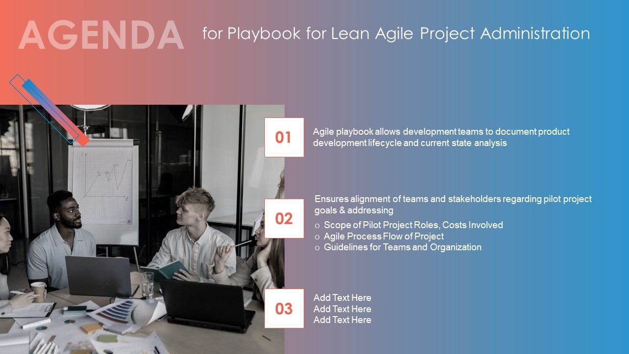 Agenda For Playbook For Lean Agile Project Administration Designs PDF Agenda For Playbook For Lean Agile Project Administration Designs PDF