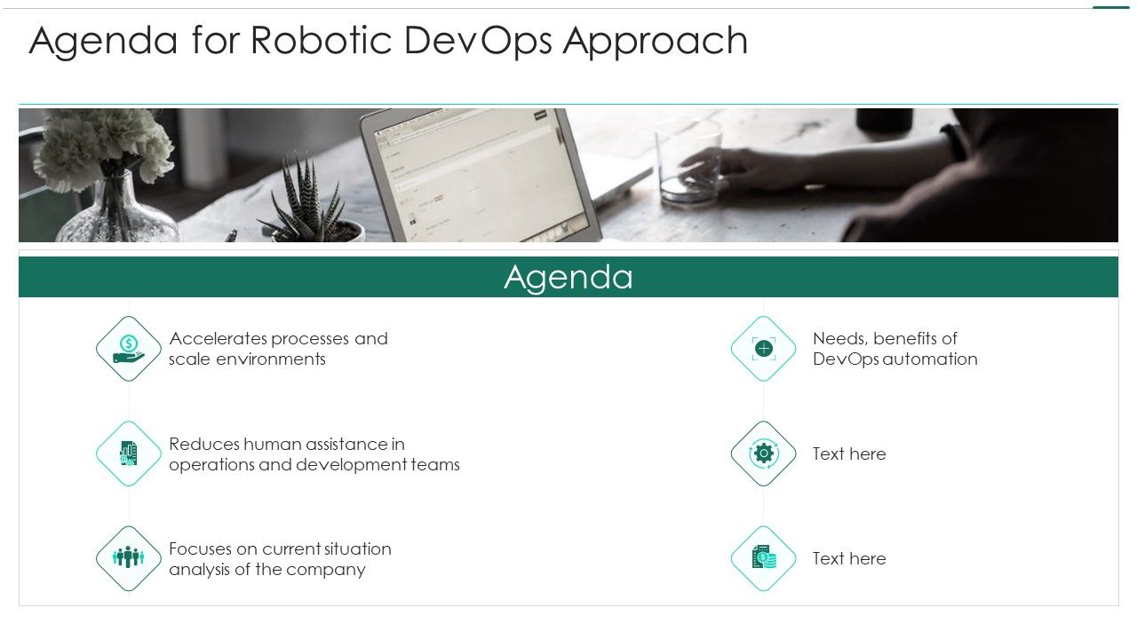 Agenda For Robotic Devops Approach Information PDF