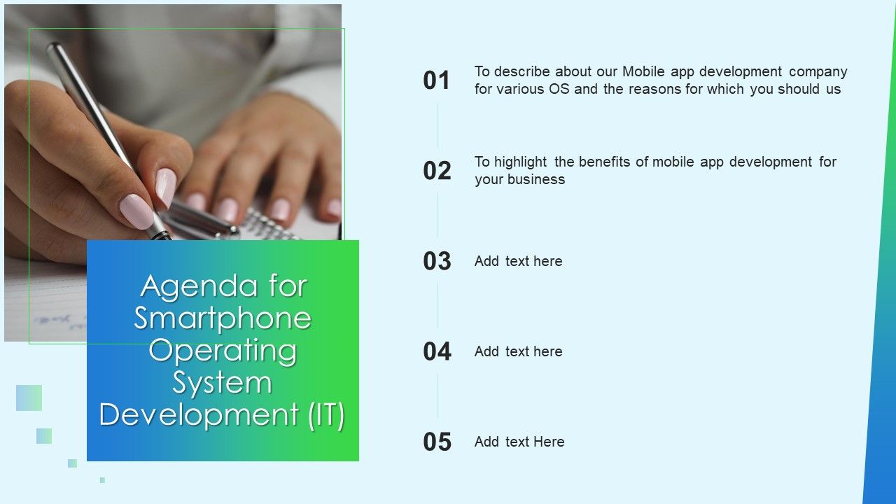 Agenda For Smartphone Operating System Development IT Brochure PDF Agenda For Smartphone Operating System Development IT Brochure PDF
