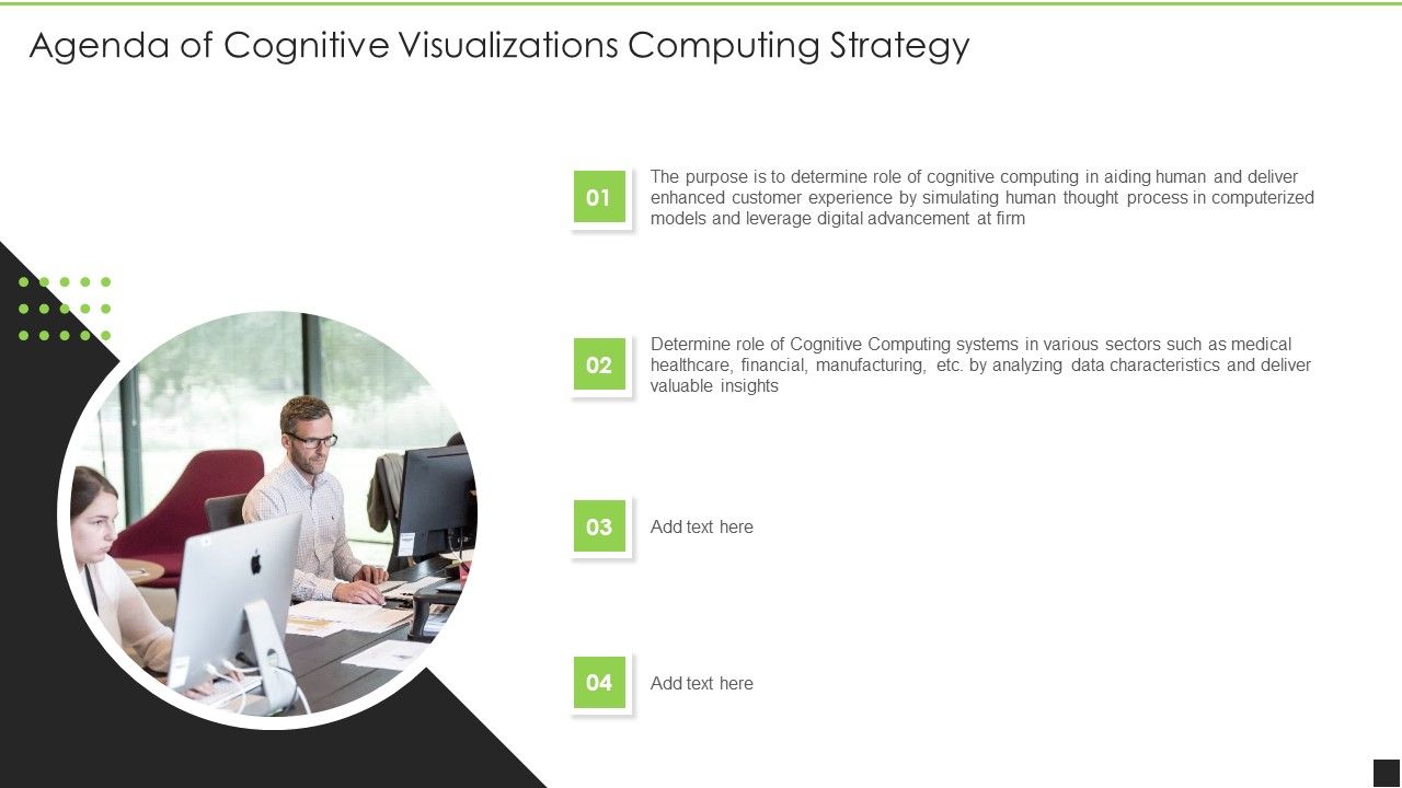 Agenda Of Cognitive Visualizations Computing Strategy Demonstration PDF