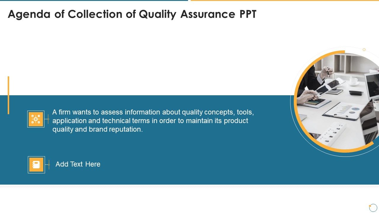 Agenda Of Collection Of Quality Assurance PPT Mockup PDF