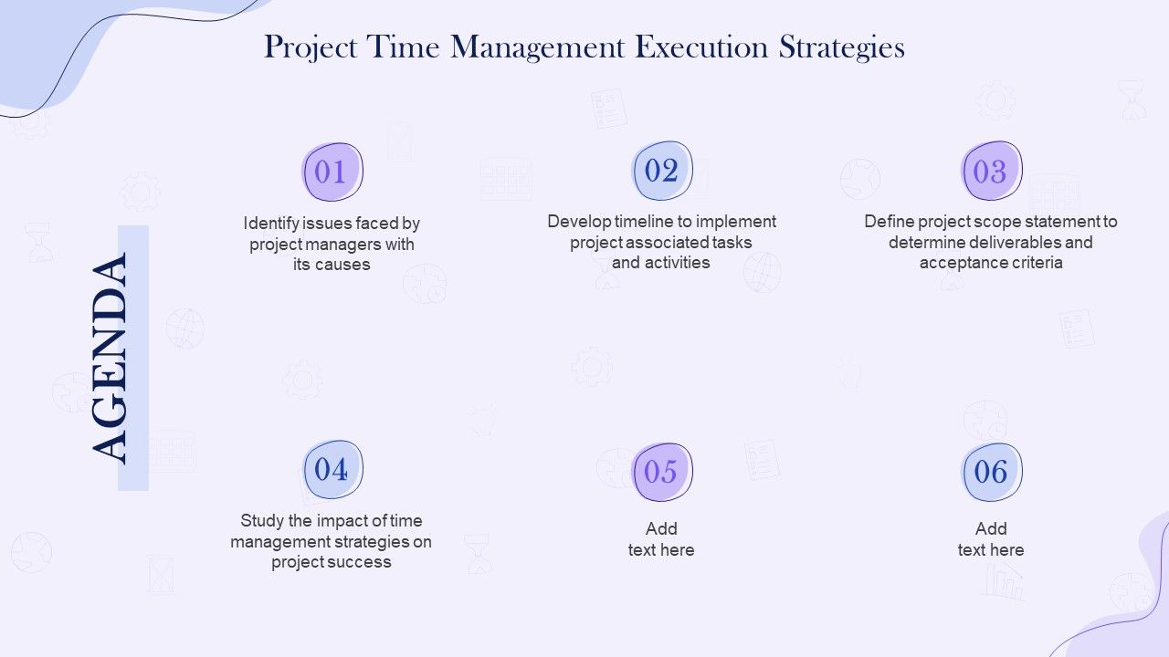 Agenda Project Time Management Execution Strategies Information PDF Agenda Project Time Management Execution Strategies Information PDF