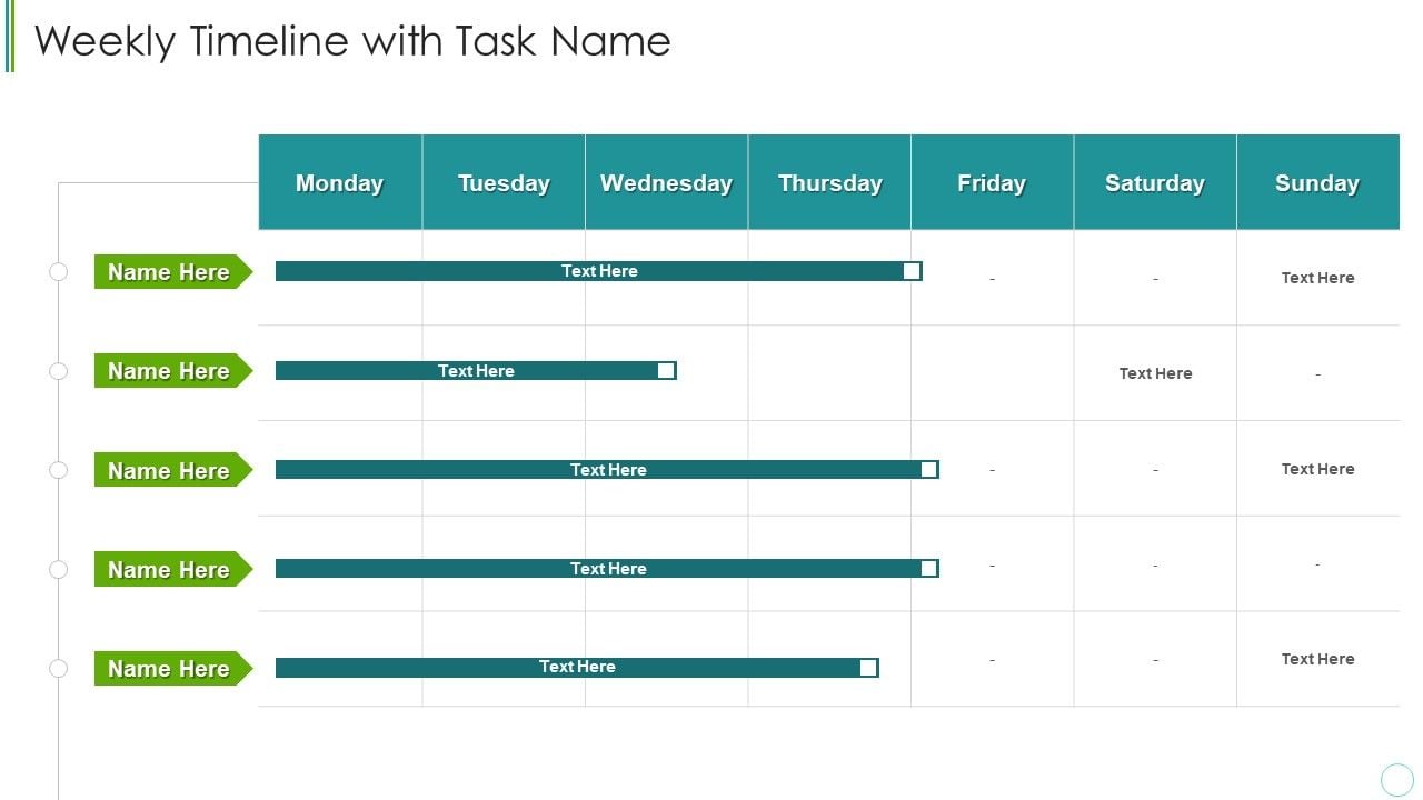 Agile Expenditure Evaluation Methodologies For Project Management It Weekly Timeline With Task