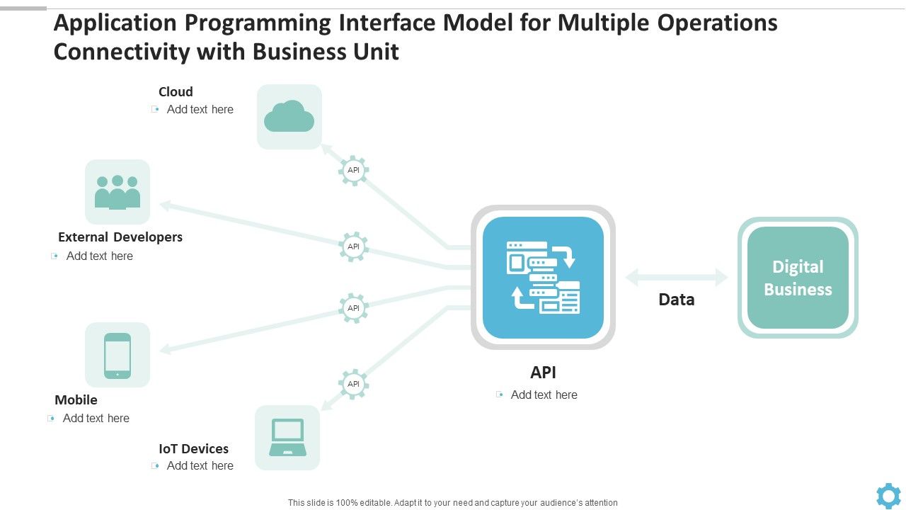 Application Programming Interface Model For Multiple Operations Connectivity With Business Unit