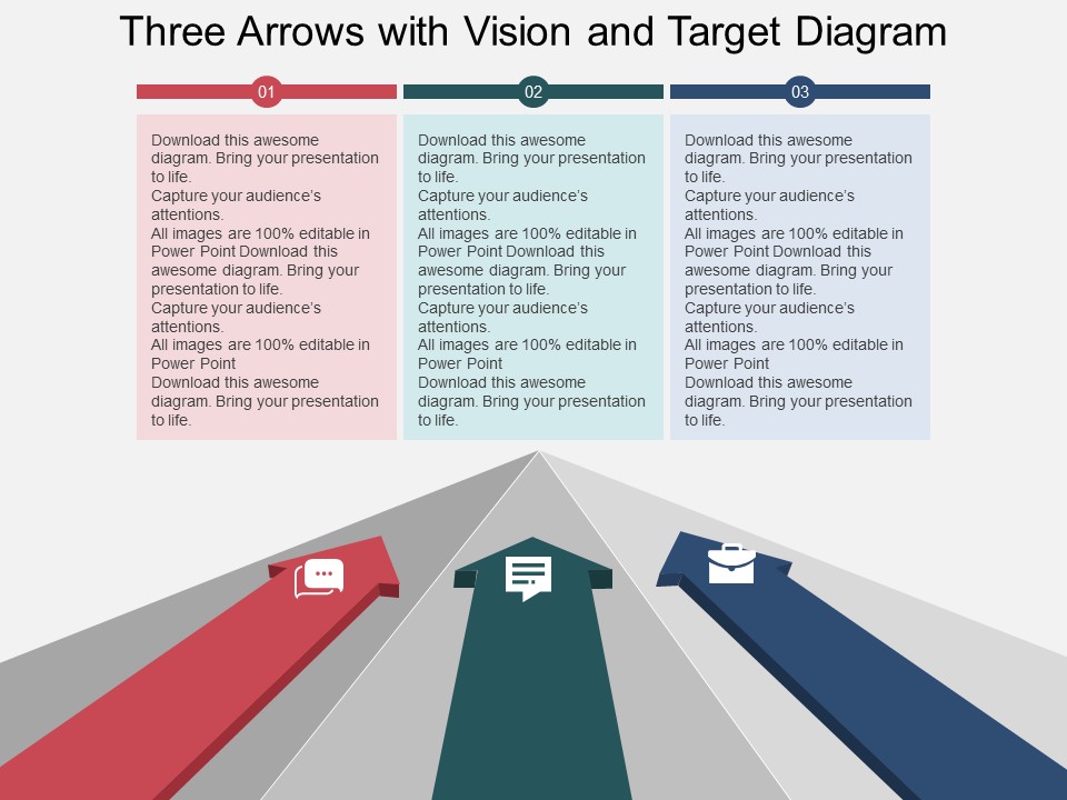 Arrows Target Free PowerPoint Diagram