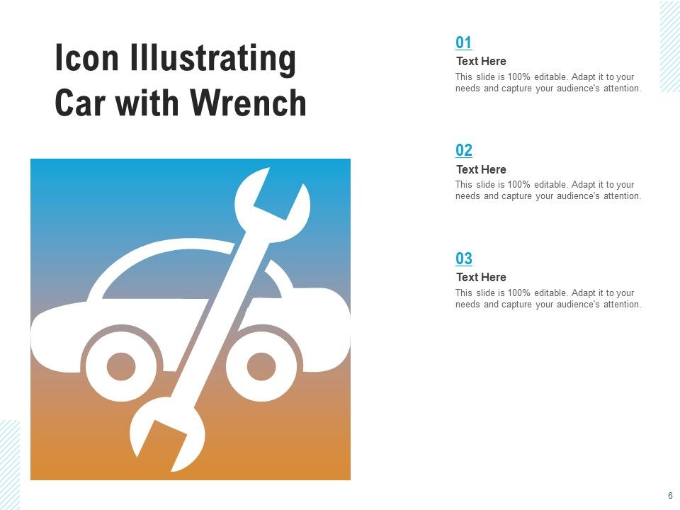 Auto Icon Representing Damaged Car Passing Ppt PowerPoint Presentation ...