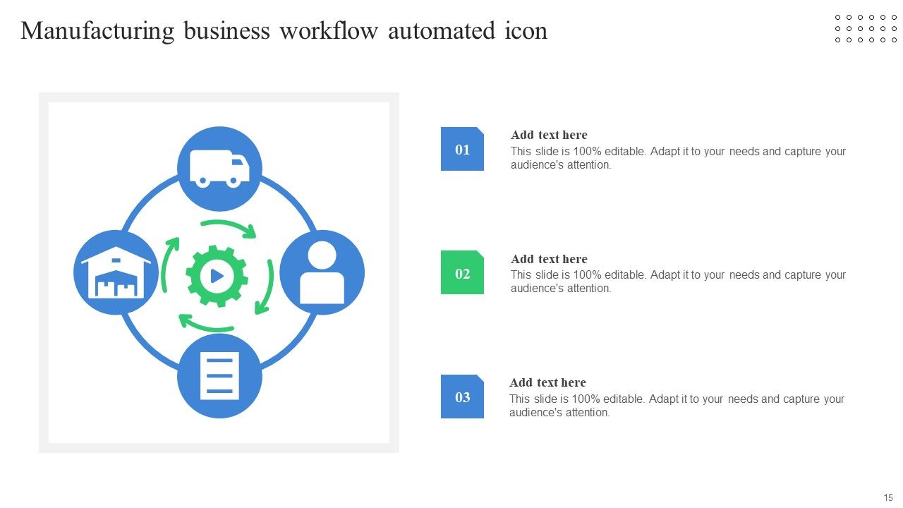 Automated Manufacturing Workflow Ppt PowerPoint Presentation Complete Deck With Slides