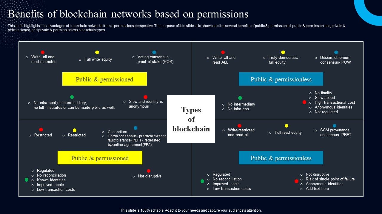 Benefits Of Blockchain Networks Based On Permissions Introduction PDF