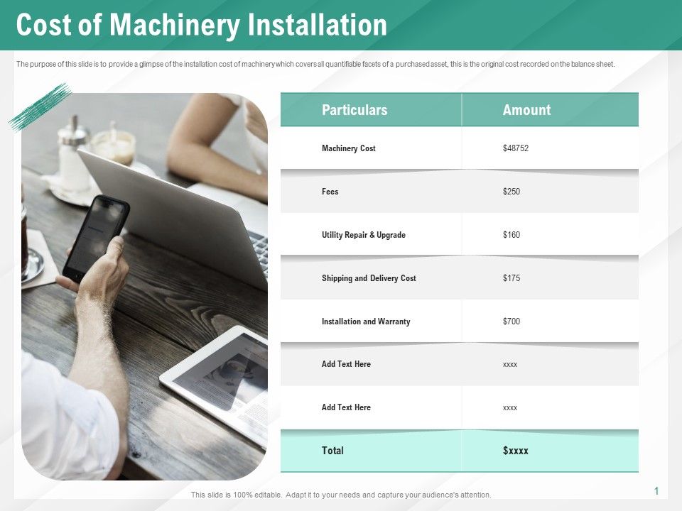 Benefits Of Business Process Automation Cost Of Machinery Installation Ppt Infographic Template ...