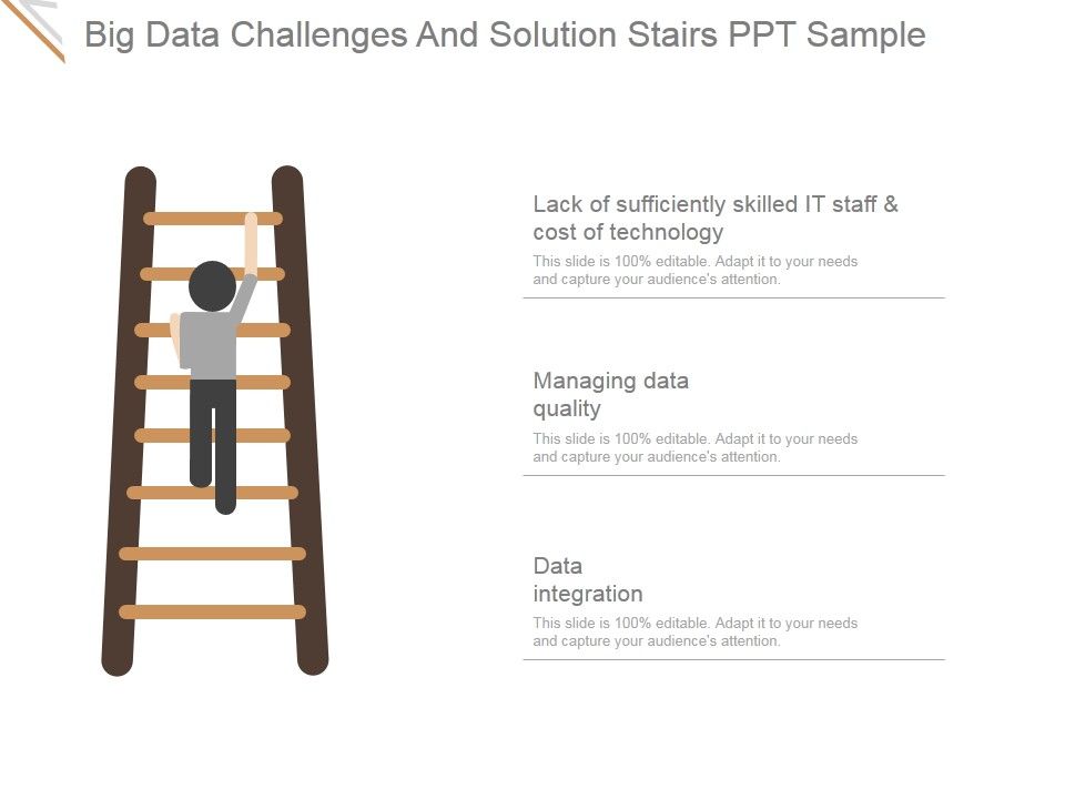 Big Data Challenges And Solution Stairs Ppt PowerPoint Presentation ...