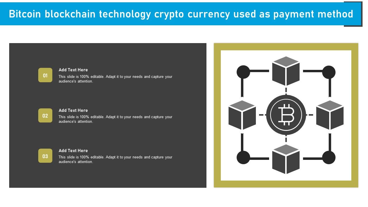 Bitcoin Blockchain Technology Crypto Currency Used As Payment Method Mockup