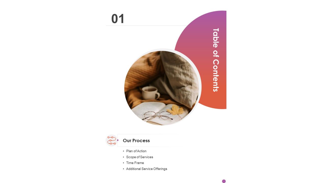 Book Printing And Release Proposal Table Of Contents One Pager Sample Examp