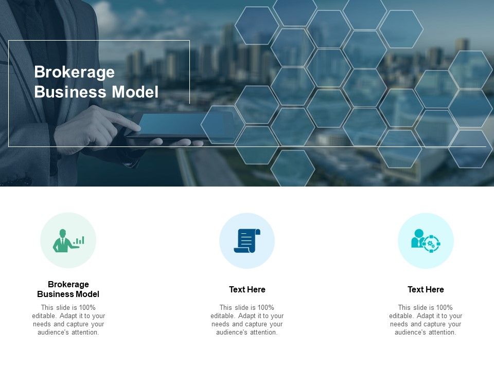 Brokerage Business Model Ppt Powerpoint Presentation Gallery Microsoft Cpb