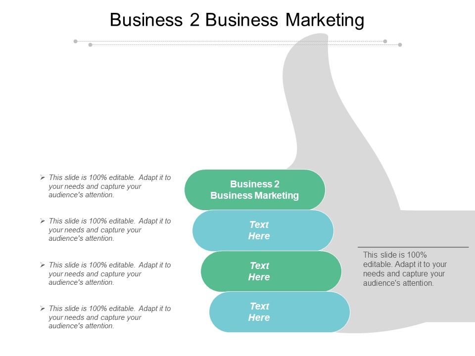 Business 2 Business Marketing Ppt Powerpoint Presentation Icon