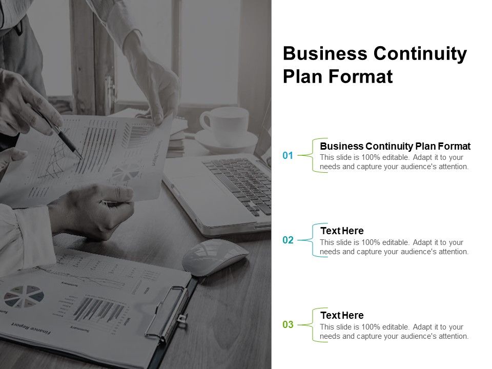 Business Continuity Plan Format Ppt PowerPoint Presentation Topics Cpb