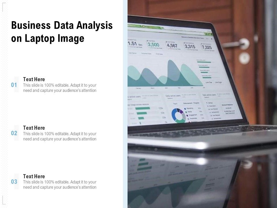 Business Data Analysis On Laptop Image Ppt PowerPoint Presentation Gallery Maker PDF
