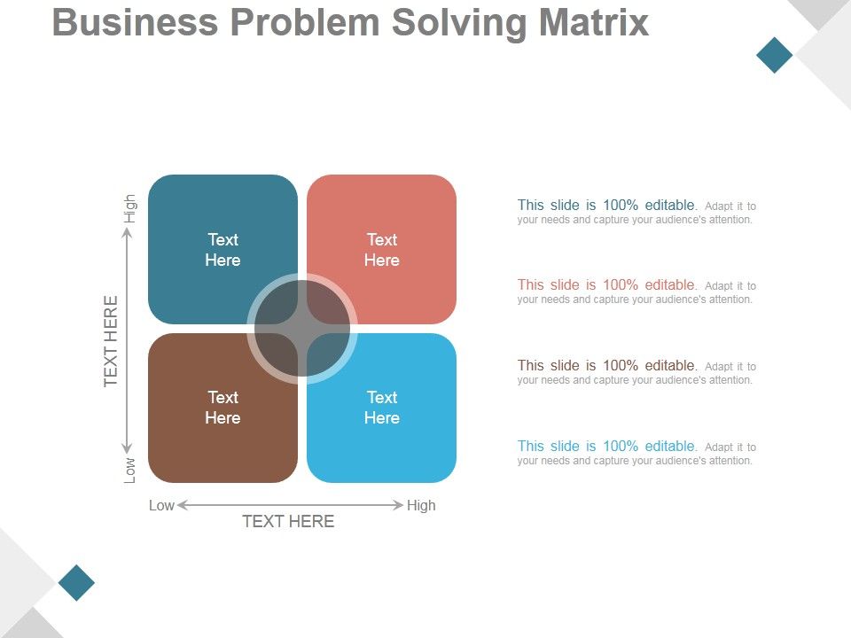 Business Problem Solving Matrix Ppt PowerPoint Presentation Diagrams Business Problem Solving Matrix Ppt PowerPoint Presentation Diagrams