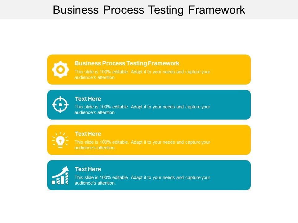 Business Process Testing Framework Ppt Powerpoint Presentation Professional