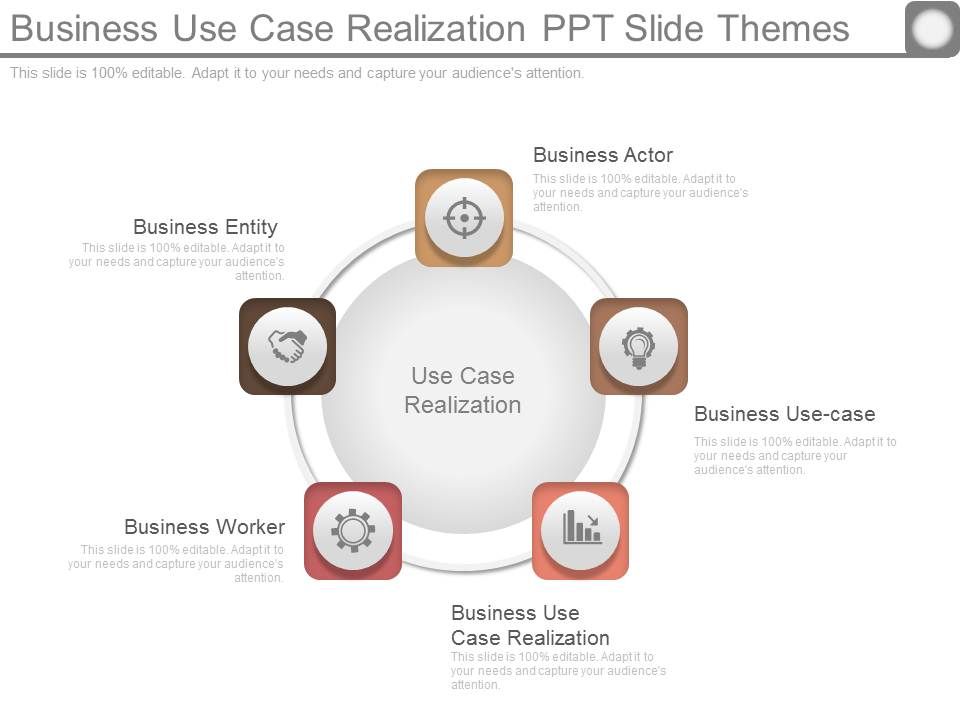 Business Use Case Realization Ppt Slide Themes