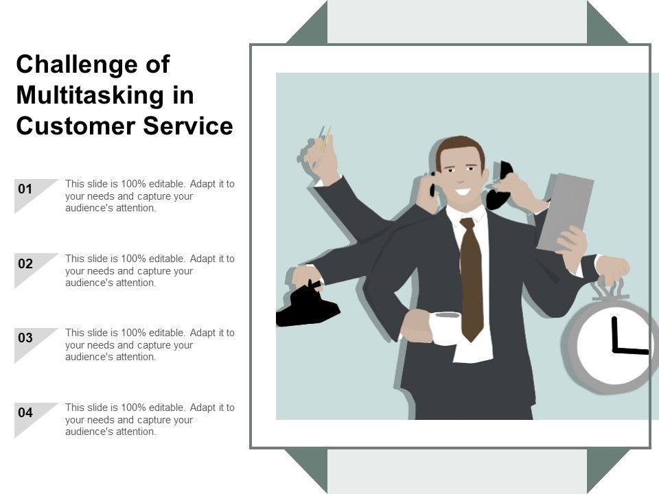 Challenge Of Multitasking In Customer Service Ppt PowerPoint ...