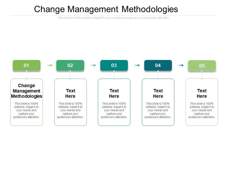 Change Management Methodologies Ppt PowerPoint Presentation Ideas Deck Cpb