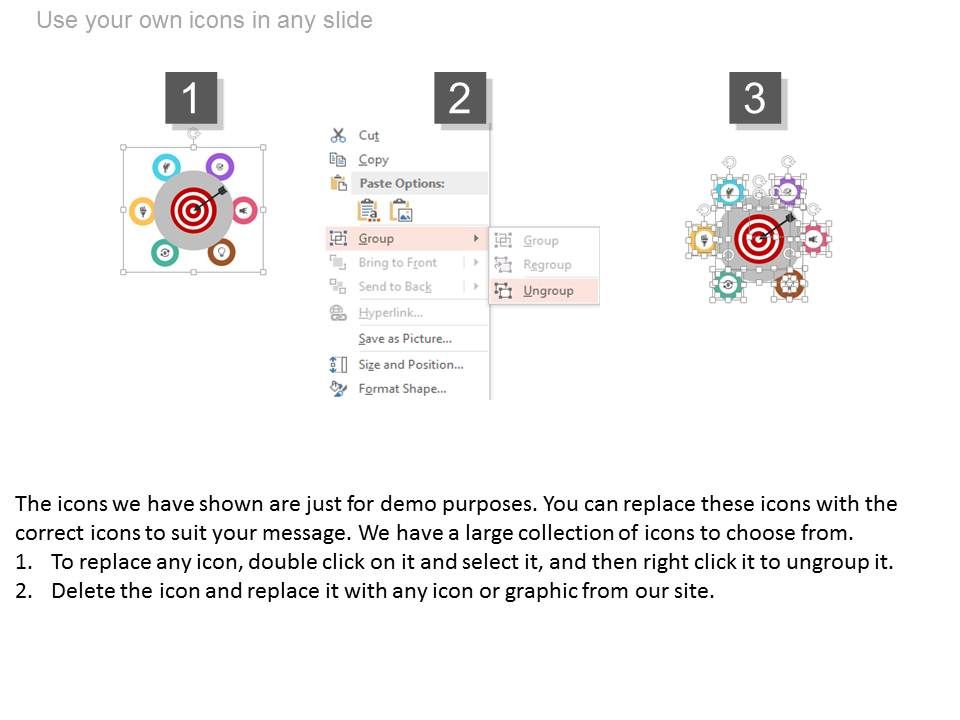 Circular Diagram For Target Planning Powerpoint Slides