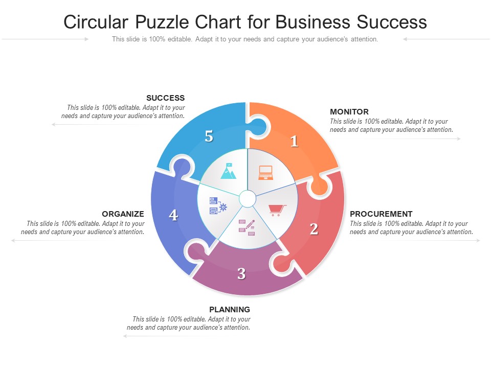 Circular Puzzle Chart For Business Success Ppt PowerPoint Presentation ...