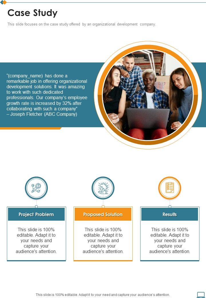 Company Development Proposal Case Study One Pager Sample Example Document