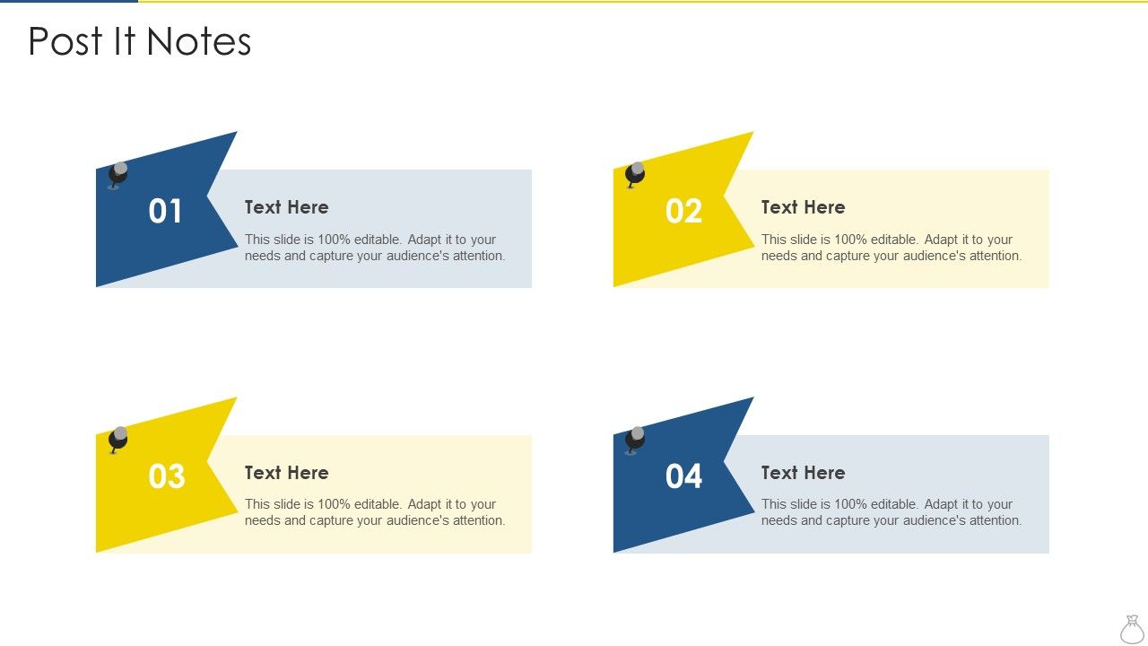 Company Recruitment Application Investor Funding Pitch Deck Post It ...