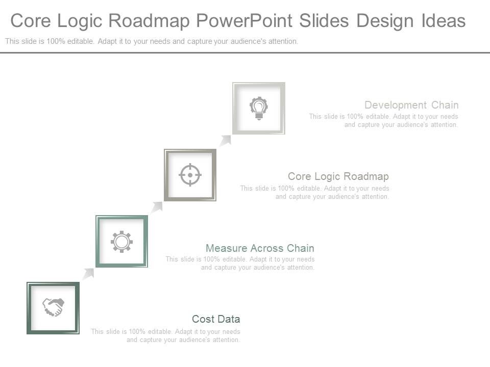 Core Logic Roadmap Powerpoint Slides Design Ideas