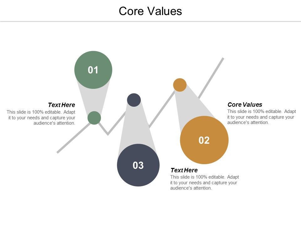Core Values Ppt PowerPoint Presentation Infographic Template Portfolio Cpb