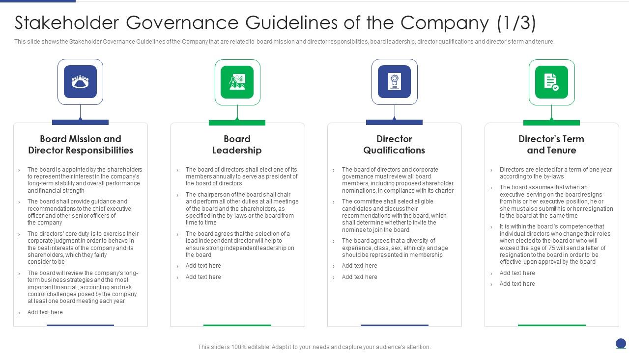 Corporate Governance Protocols And Business Structure Stakeholder ...